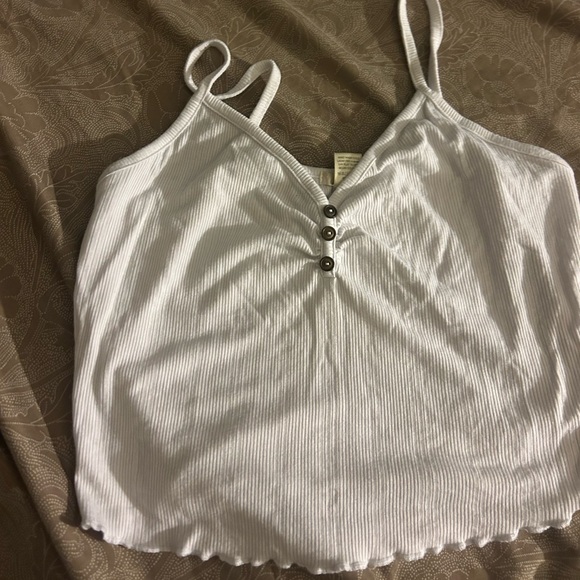 Bozzolo | Tops | Bozzolo White Smocked Crop Camisole Top | Poshmark